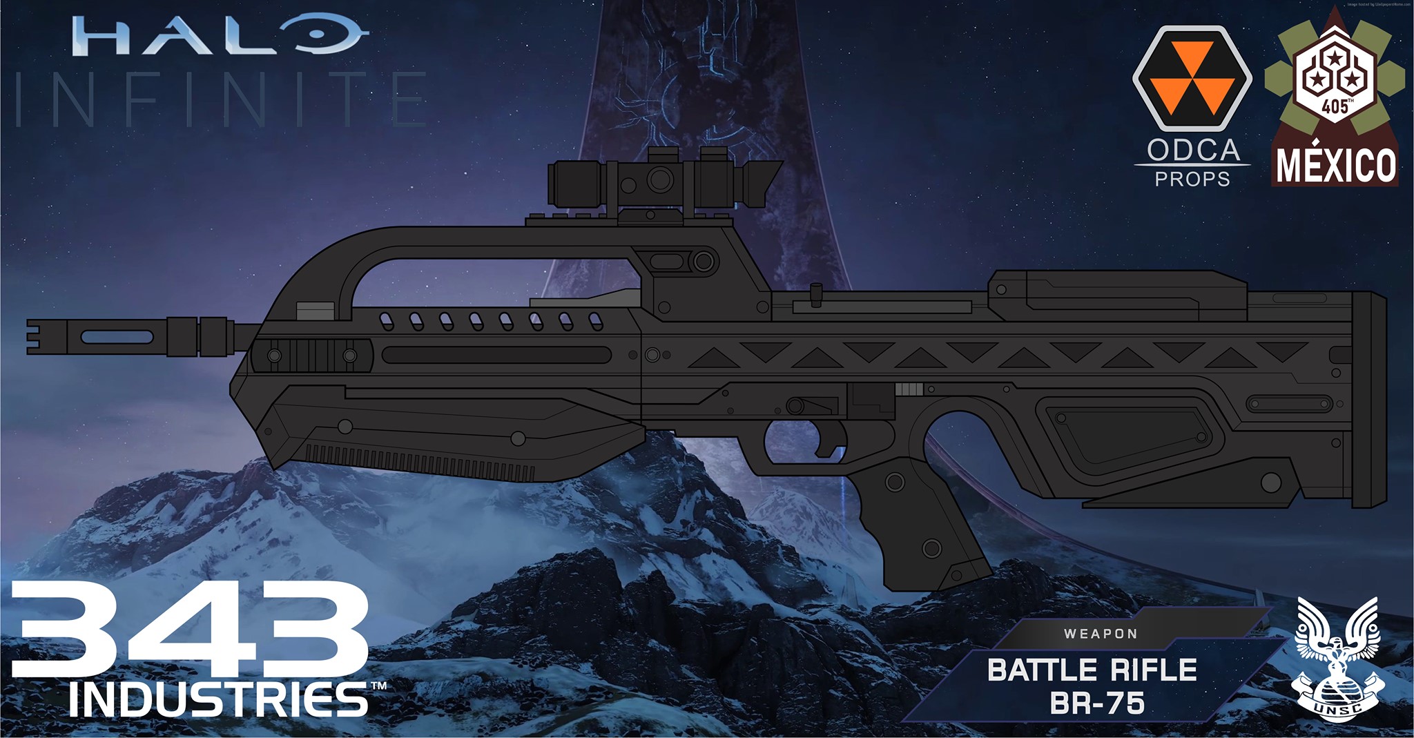 Props - Halo Infinite Battle Rifle BR75 | Halo Costume and Prop Maker ...