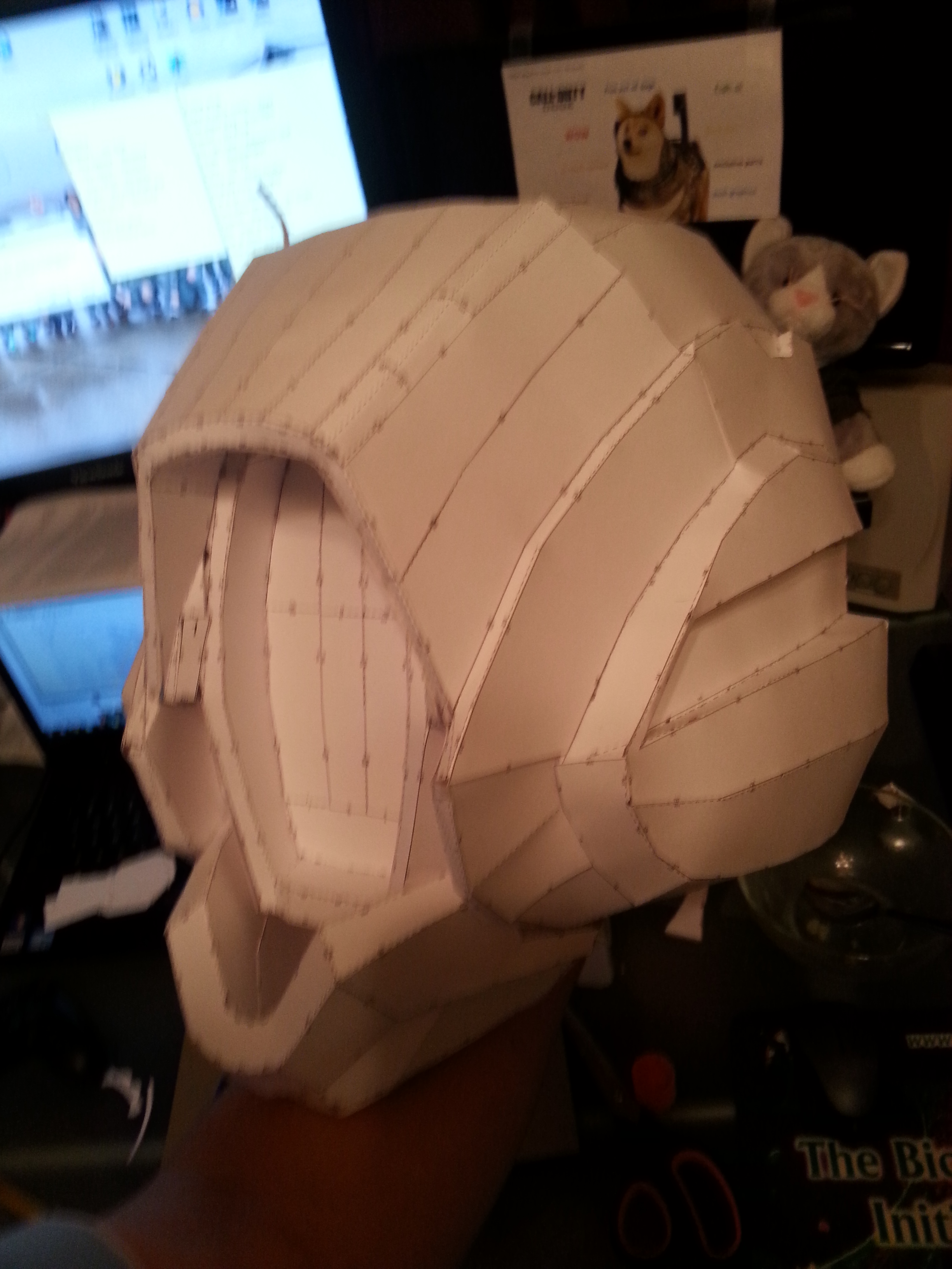 Destiny Warlock - Pepakura Tengu Operant Helmet Build (Via Ghost Bear's ...