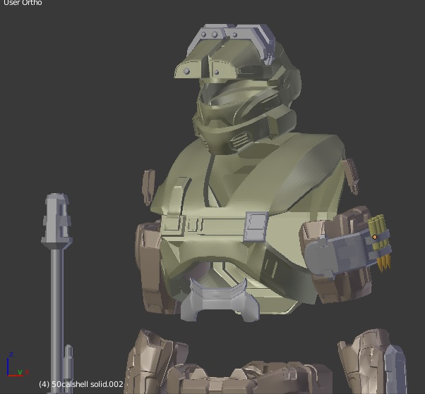 Halo Reach - Noble 3 - Jun-A266 - Mark 5 armor set including Helmet ...